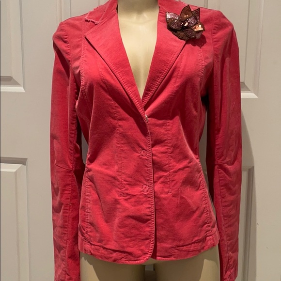 tom k. nguyen | Jackets & Coats | Tom Nguyen Corduroy Pink Blazer Raw ...